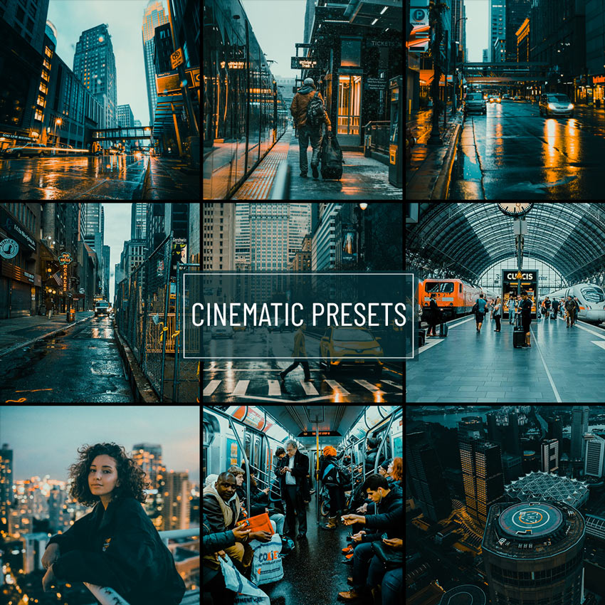 Cinematic Lightroom Presets - PSD Stack