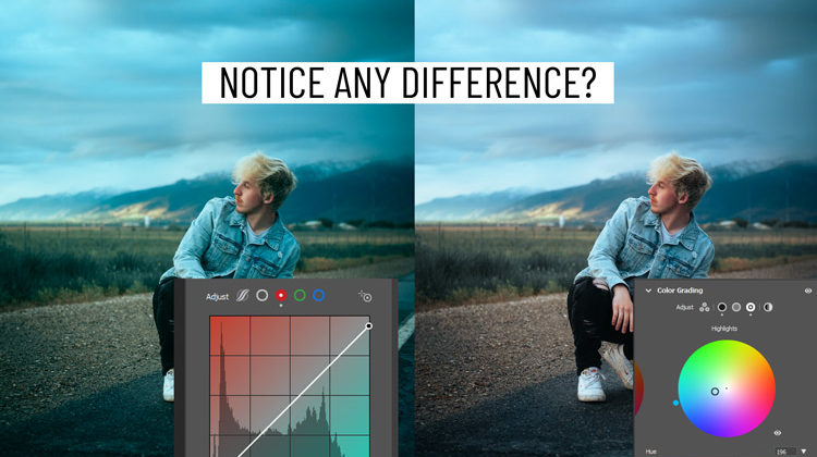 The Tone Curve Vs The Color Grading In Camera Raw PSD Stack