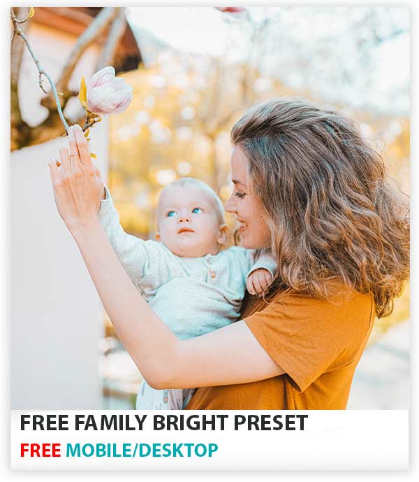 Free Family Bright Portrait Preset - PSD Stack