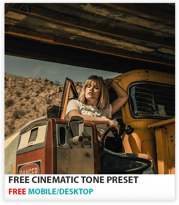 Free Cinematic Tone Preset - PSD Stack