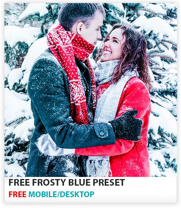 Free Frosty Blue Preset - PSD Stack